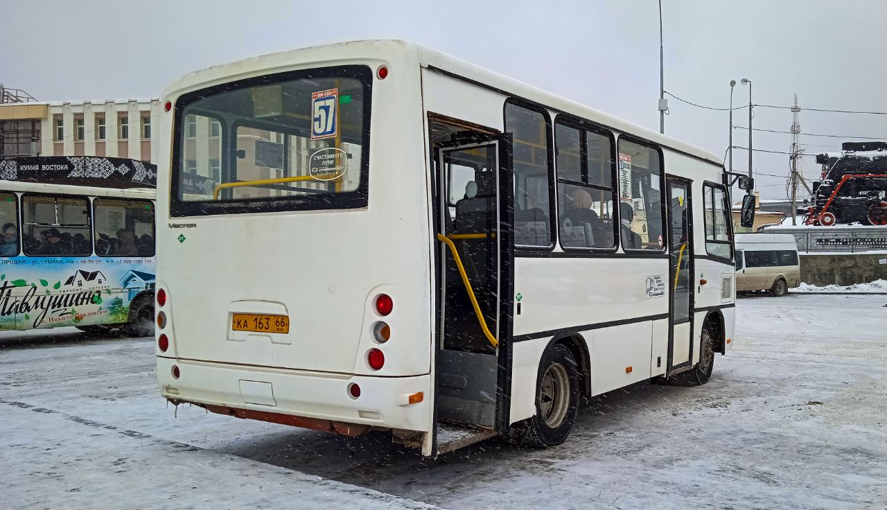 Свердловская область, ПАЗ-320302-08 "Вектор" № КА 163 66 — Фото — Автобусный транспорт