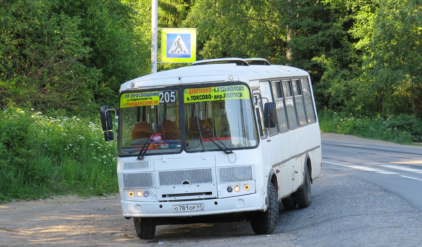 Ленинградская область, ПАЗ-4234-05 № О 781 ОР 47 — Фото — Автобусный транспорт